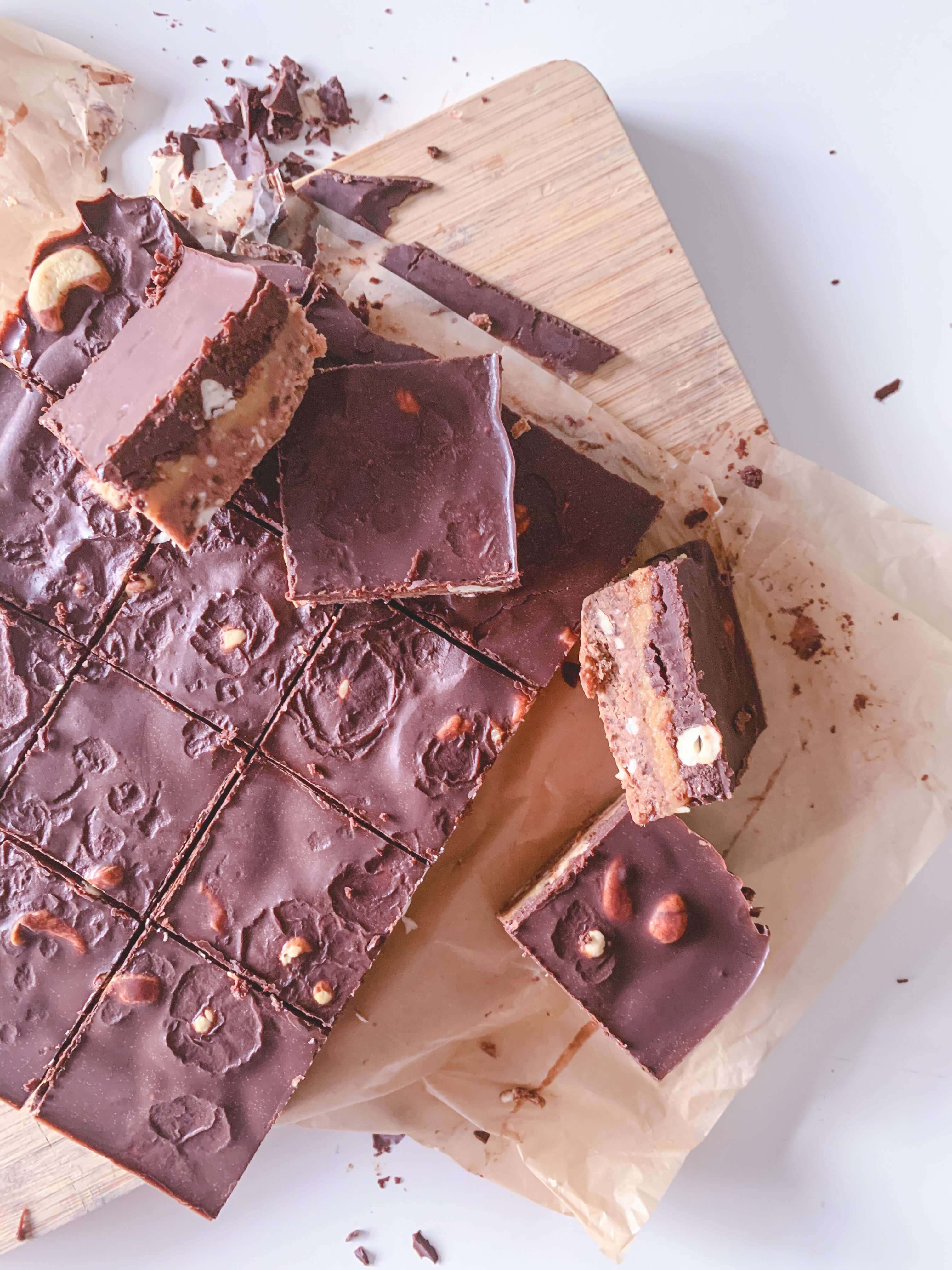 Choc Peanut Protein Slice Recipe – Sweet Nutrients